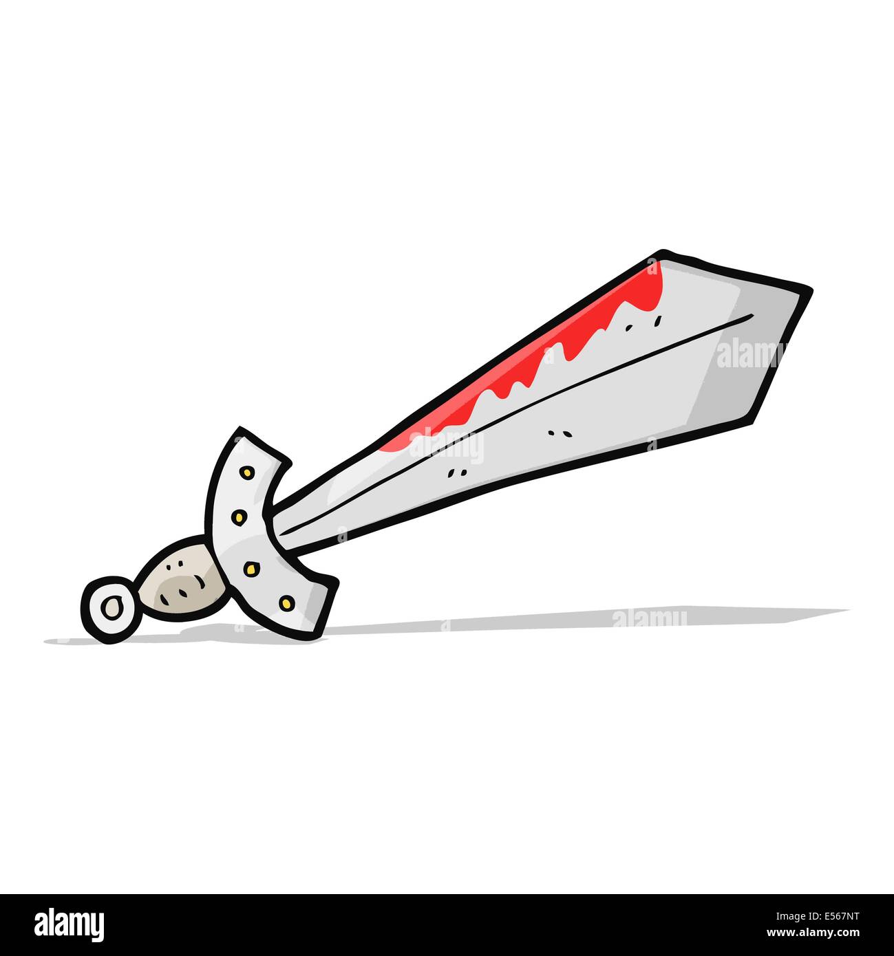 cartoon bloody sword Stock Vector Image & Art - Alamy