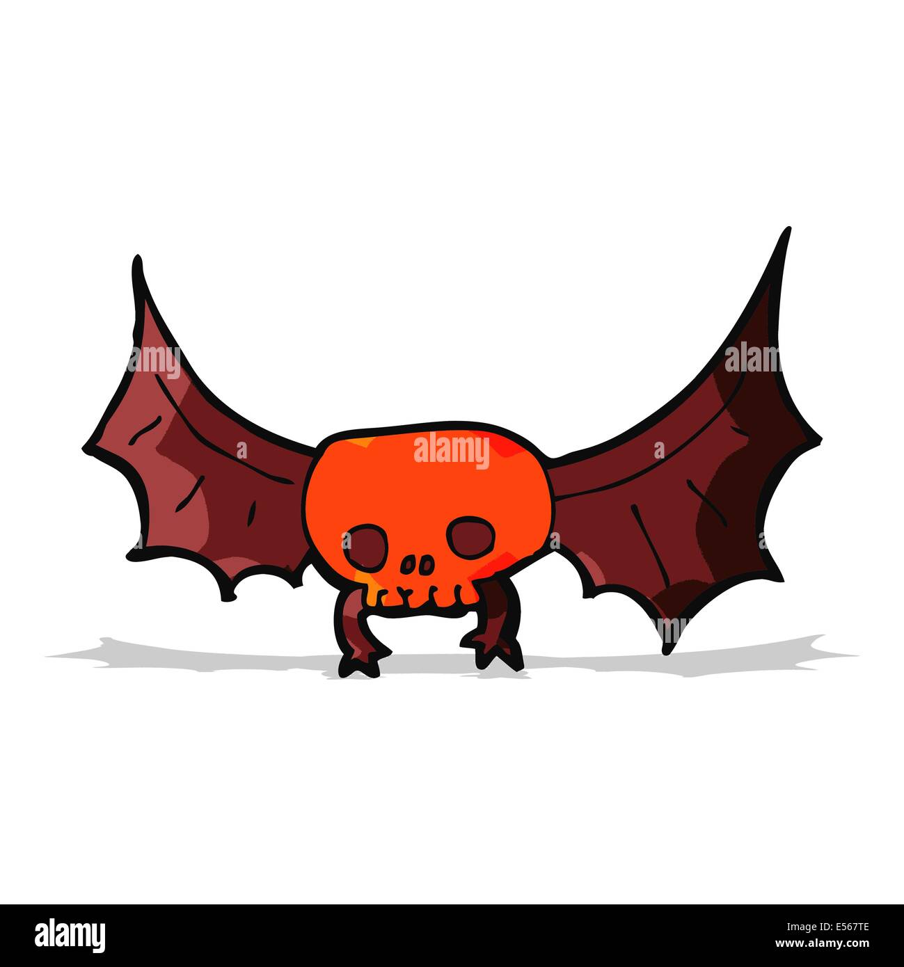 cartoon spooky skull bat Stock Vector Image & Art - Alamy