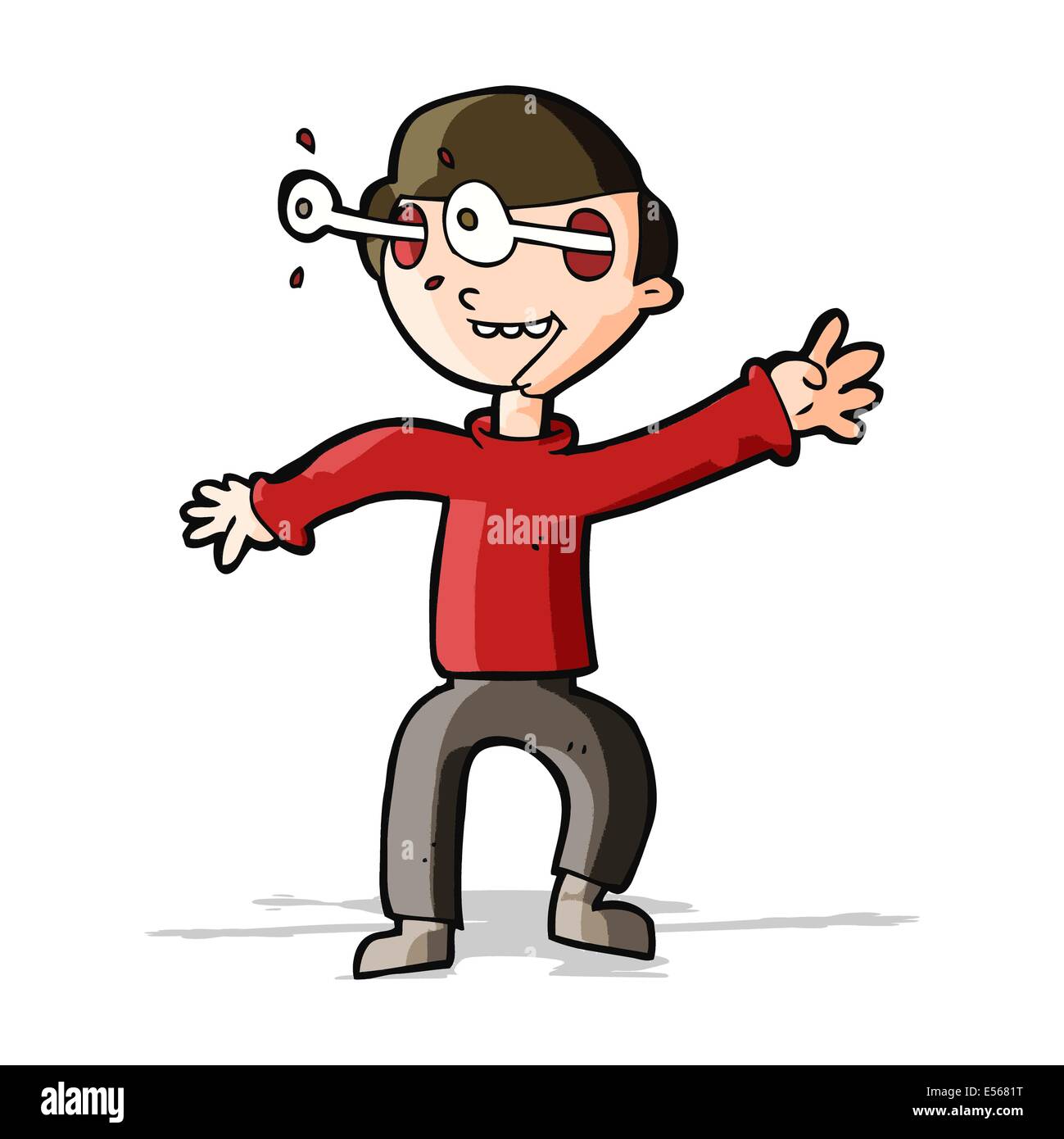 Cartoon amazed boy Cut Out Stock Images & Pictures - Alamy