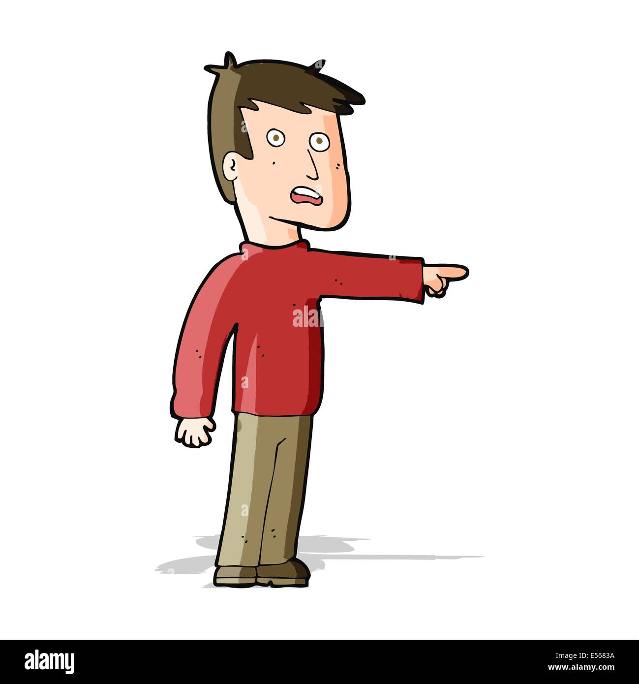 Pointing surprised shocked Stock Vector Images - Alamy