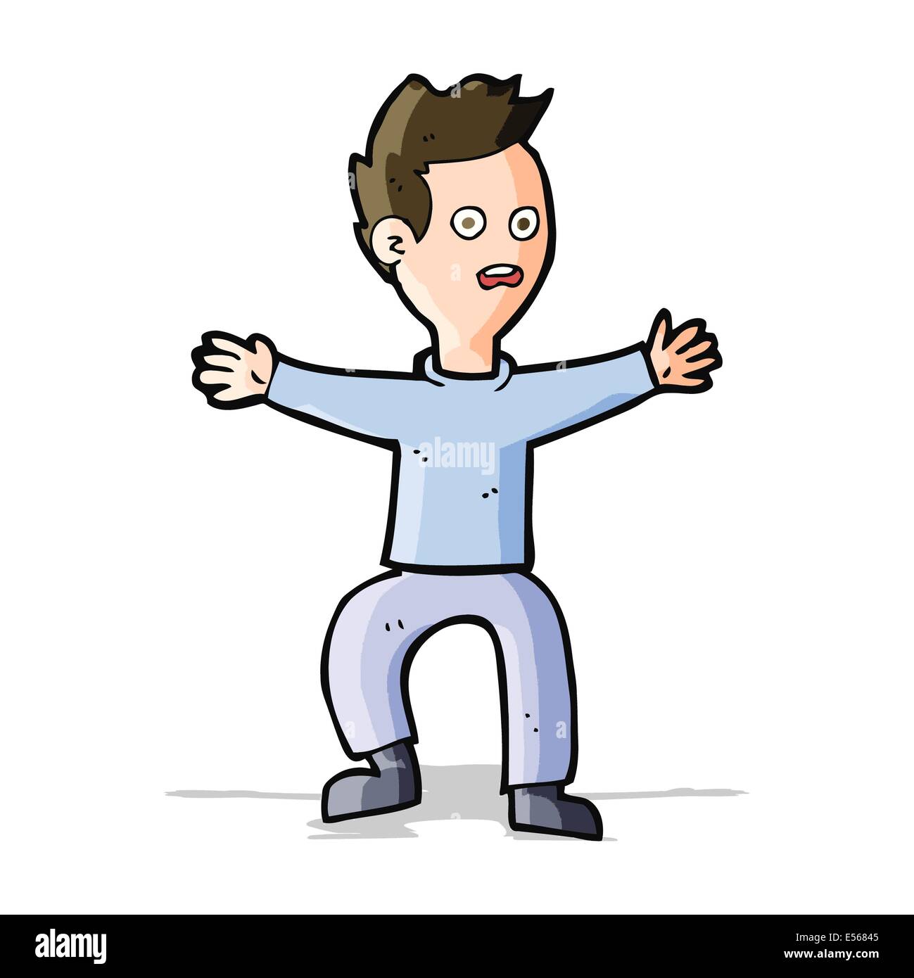 cartoon man panicking Stock Vector Image & Art - Alamy