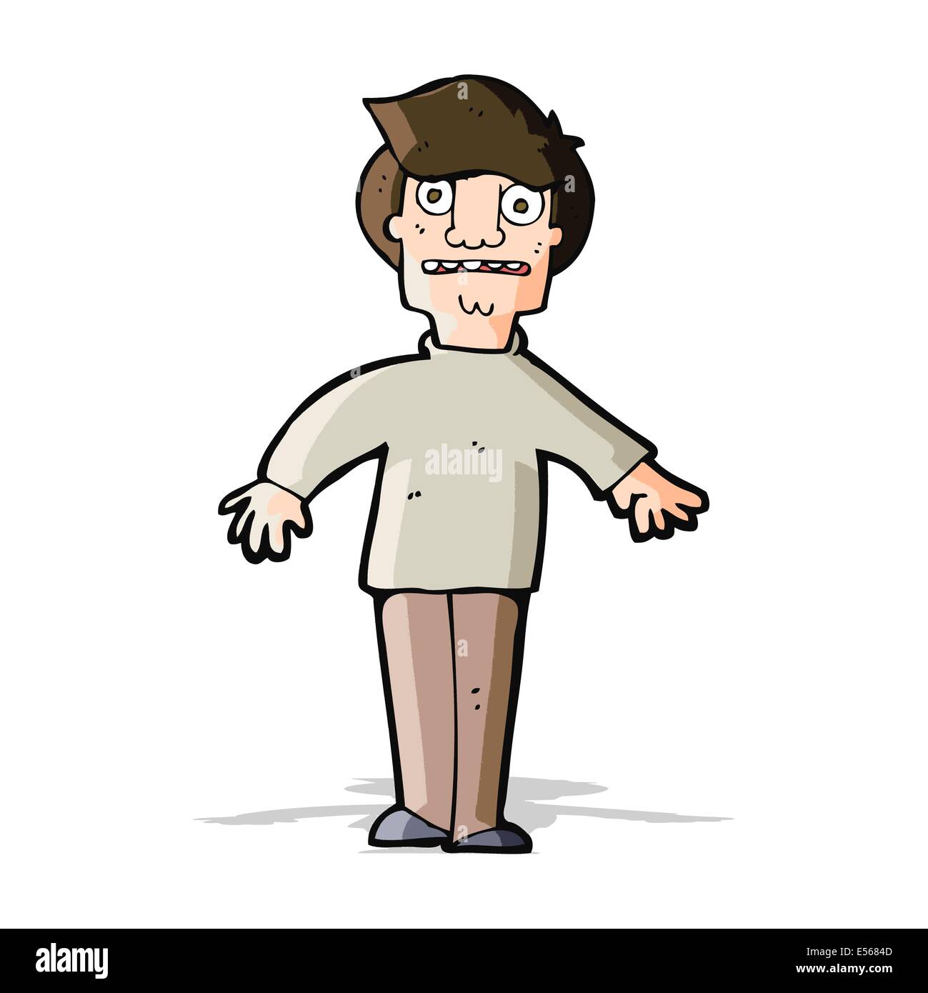 cartoon shocked man Stock Vector Image & Art - Alamy