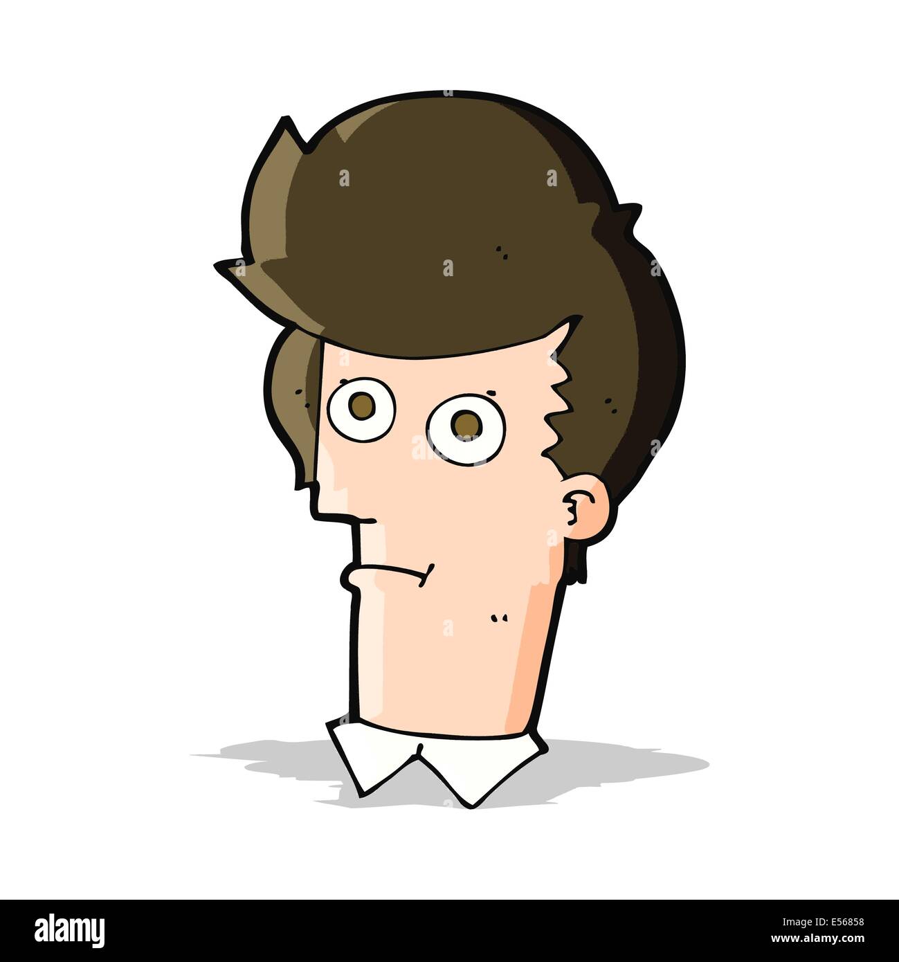 cartoon staring face Stock Vector Image & Art - Alamy