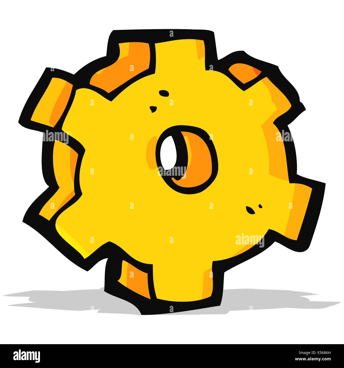Cartoon cog symbol hi-res stock photography and images - Alamy