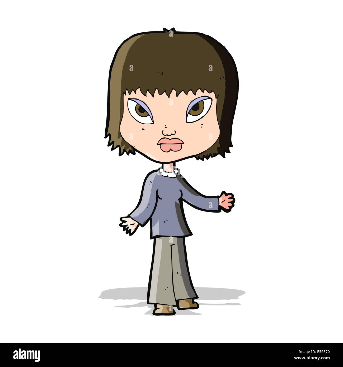 cartoon woman with open arms Stock Vector Image & Art - Alamy