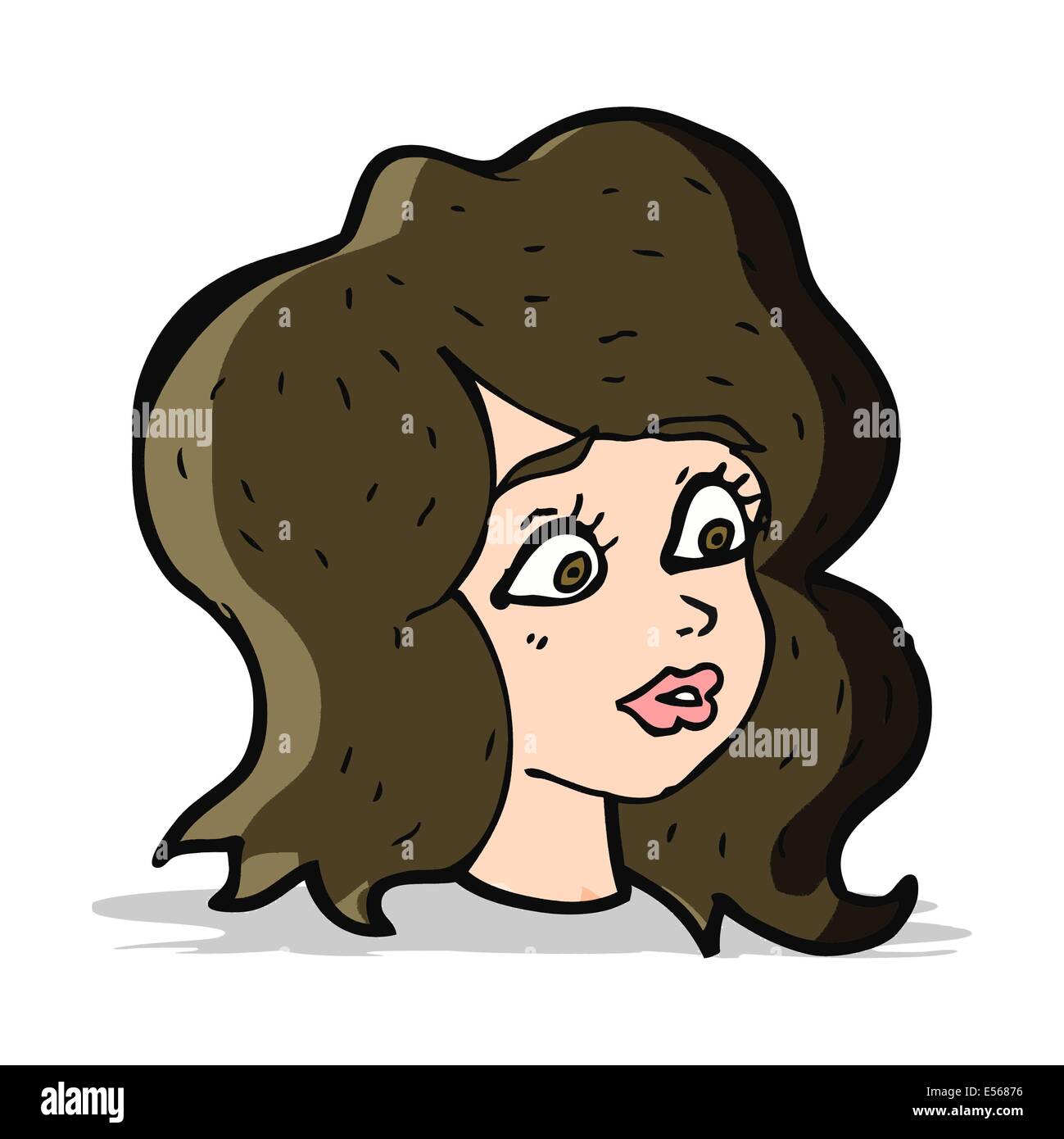 cartoon woman looking concerned Stock Vector Image & Art - Alamy