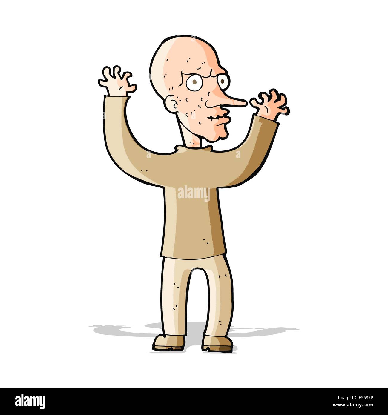 cartoon mean man Stock Vector Image & Art - Alamy
