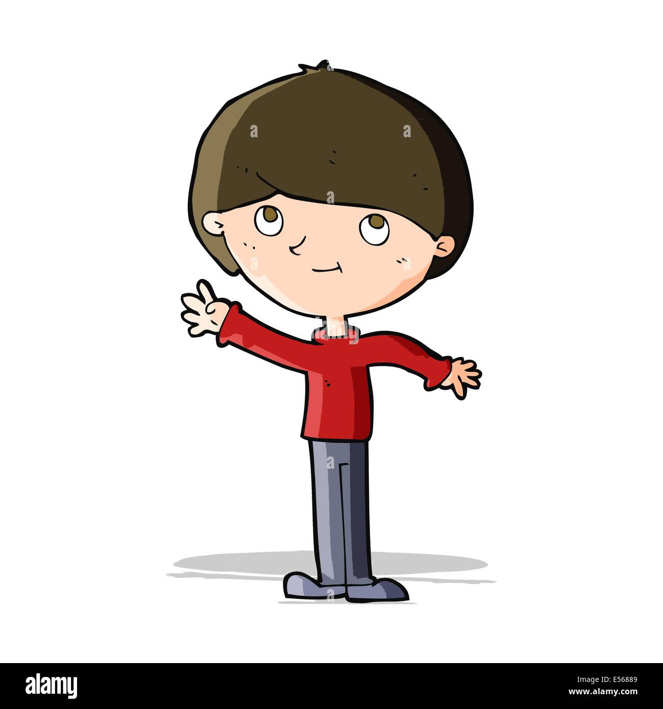 cartoon happy boy Stock Vector Image & Art - Alamy