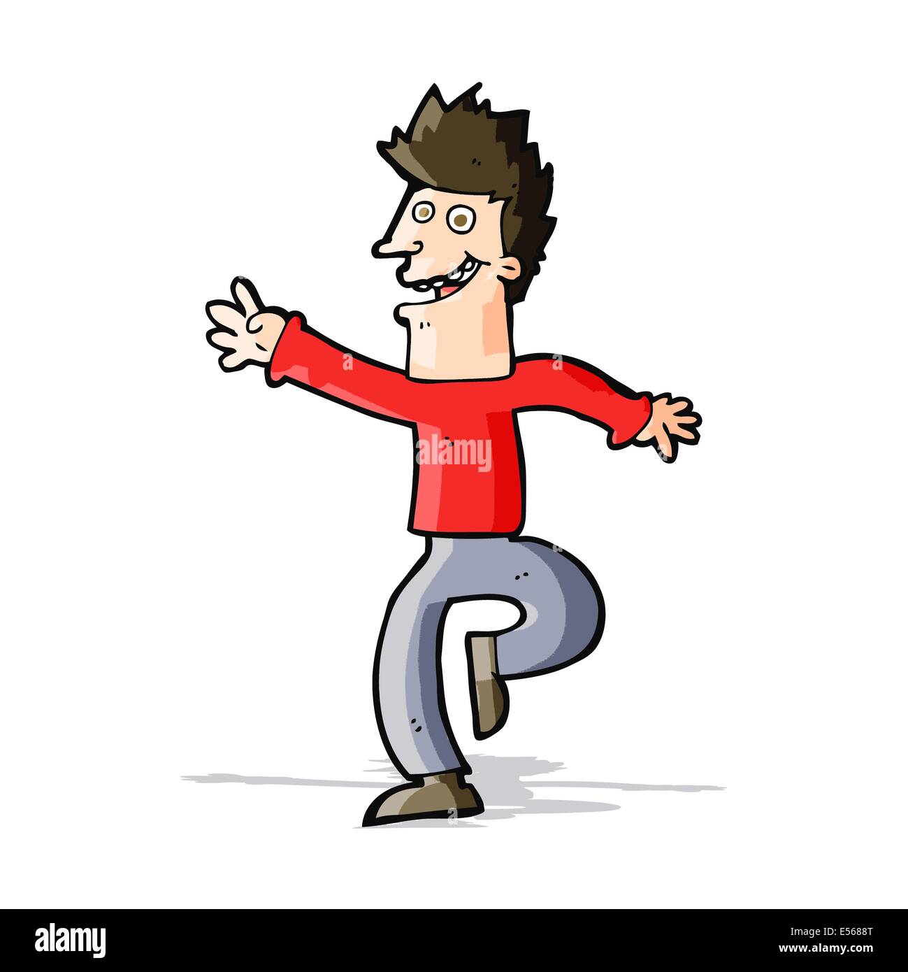 cartoon happy man Stock Vector Image & Art - Alamy