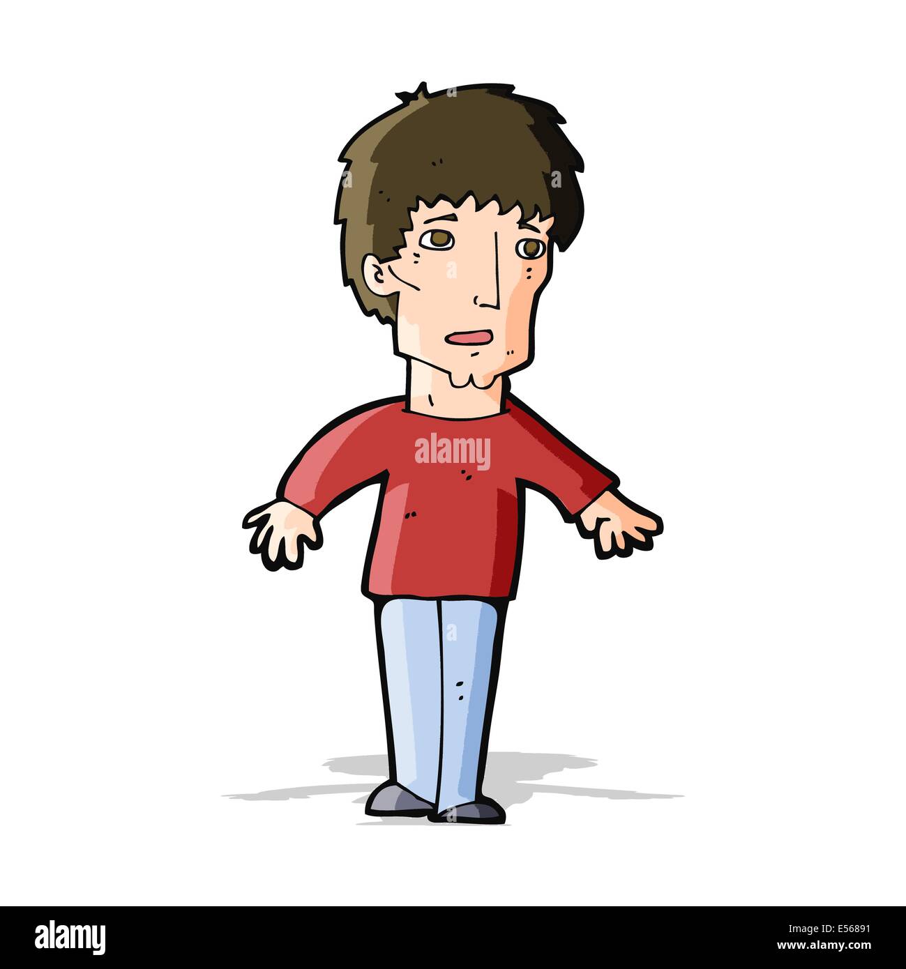 cartoon surprised man Stock Vector Image & Art - Alamy