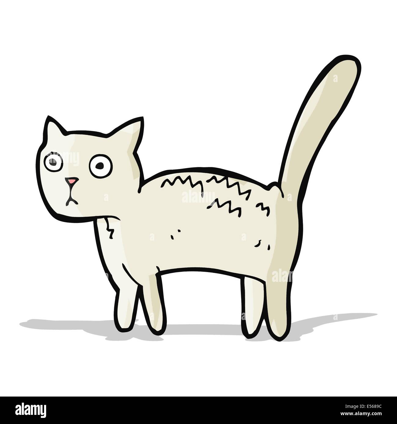 cartoon frightened cat Stock Vector Image & Art - Alamy