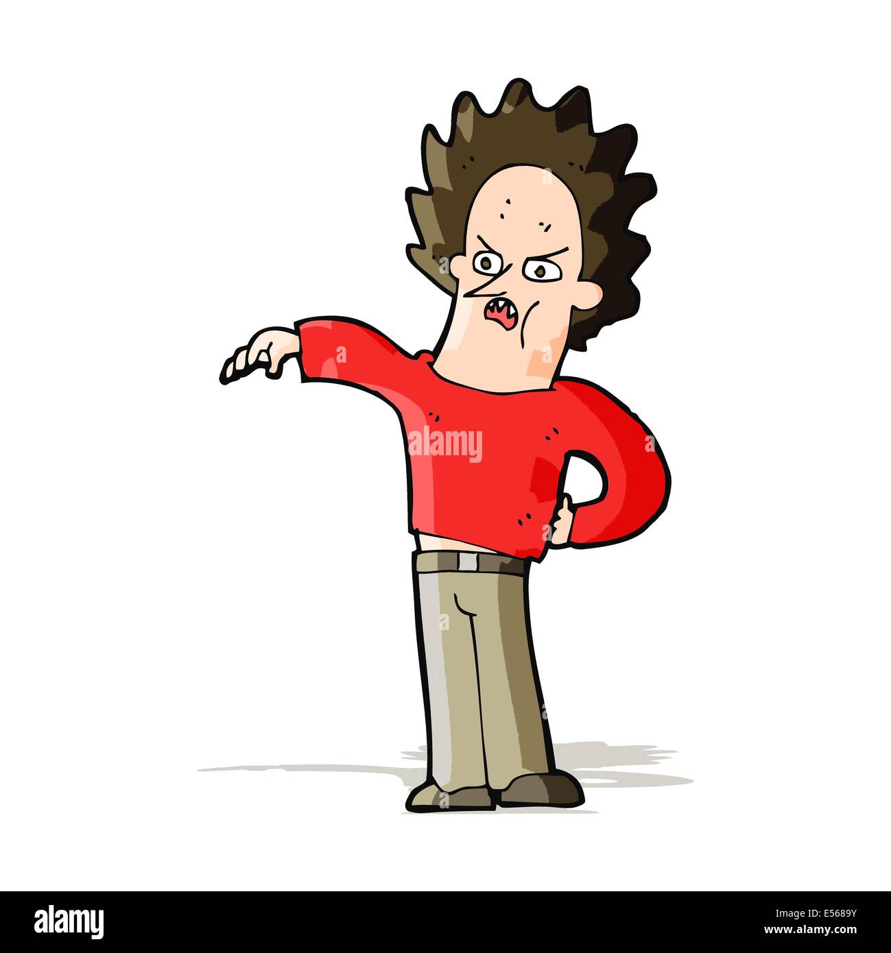 cartoon nasty boy Stock Vector Image & Art - Alamy