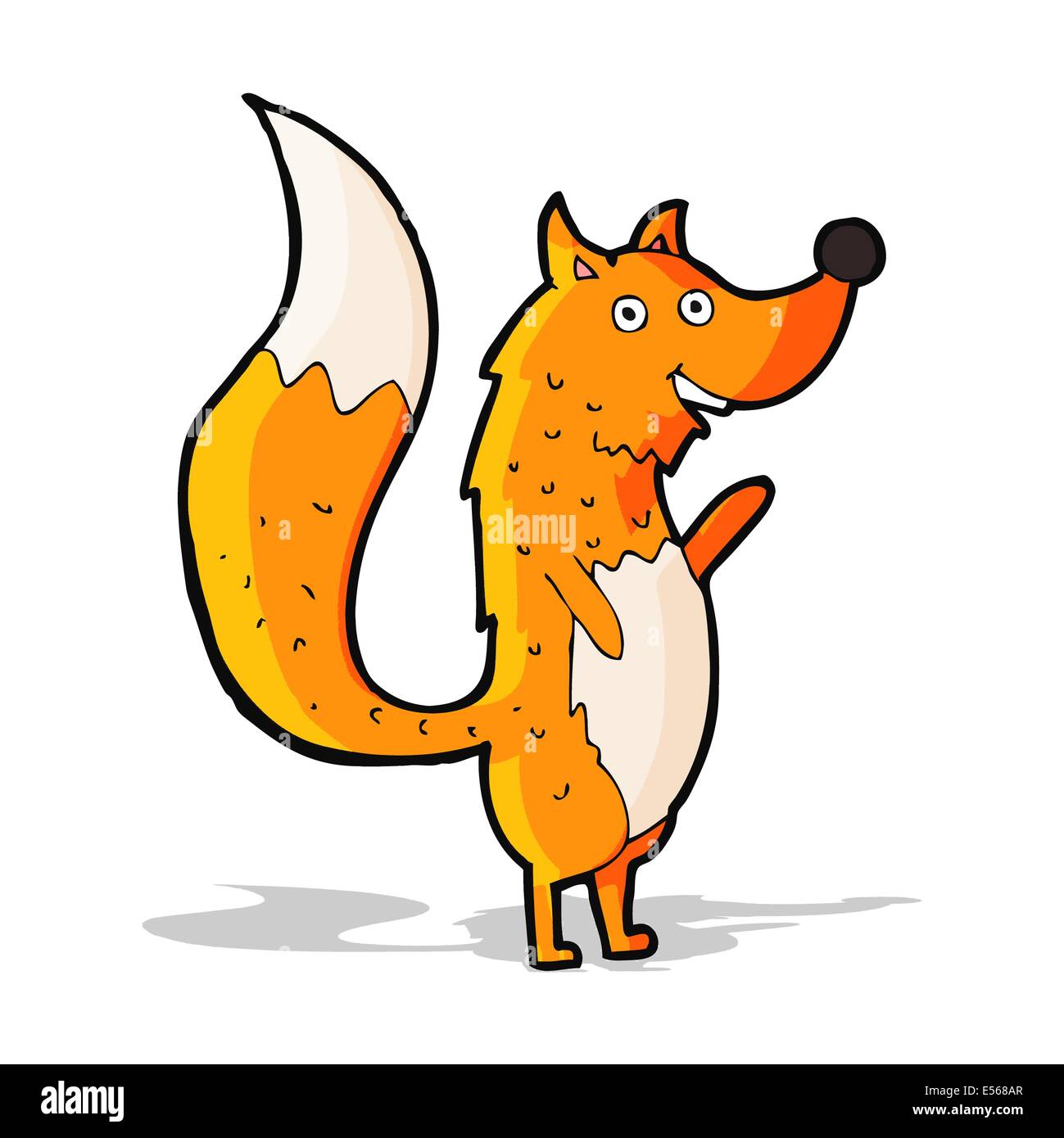 cartoon waving fox Stock Vector Image & Art - Alamy