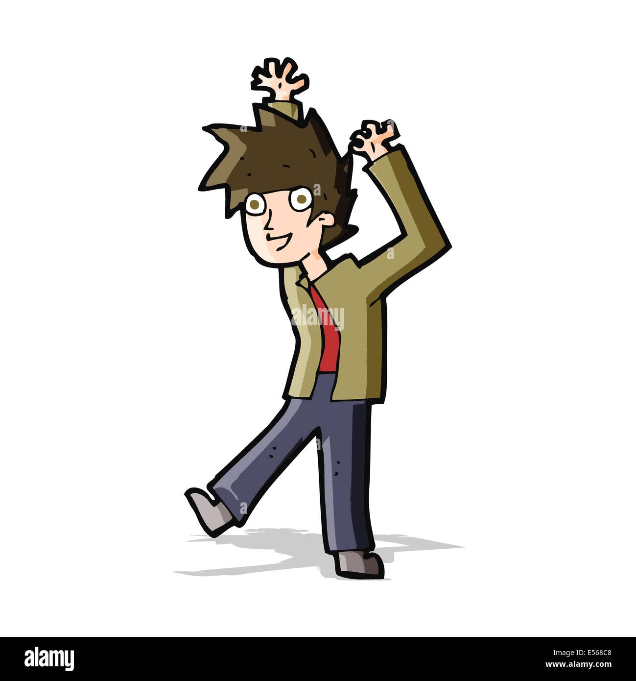 cartoon excited boy Stock Vector Image & Art - Alamy