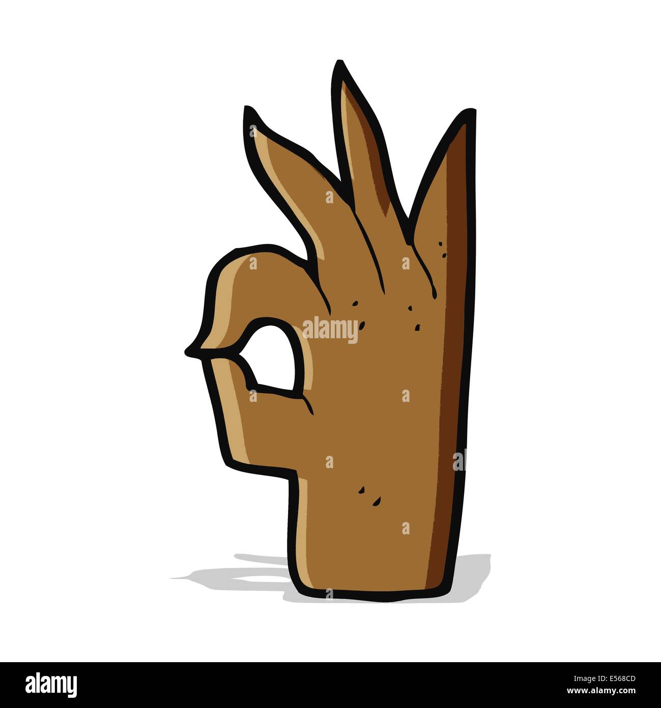 cartoon okay hand gesture Stock Vector Image & Art - Alamy