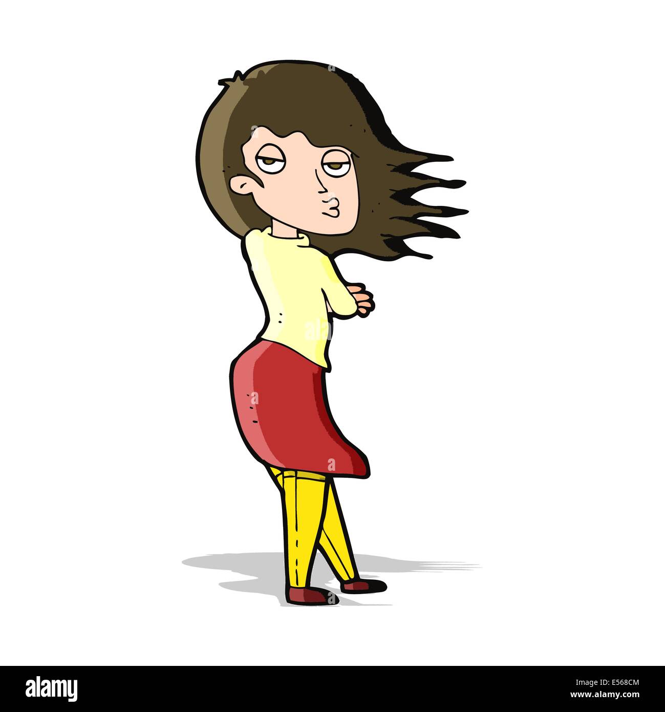 cartoon woman making photo face Stock Vector Image & Art - Alamy