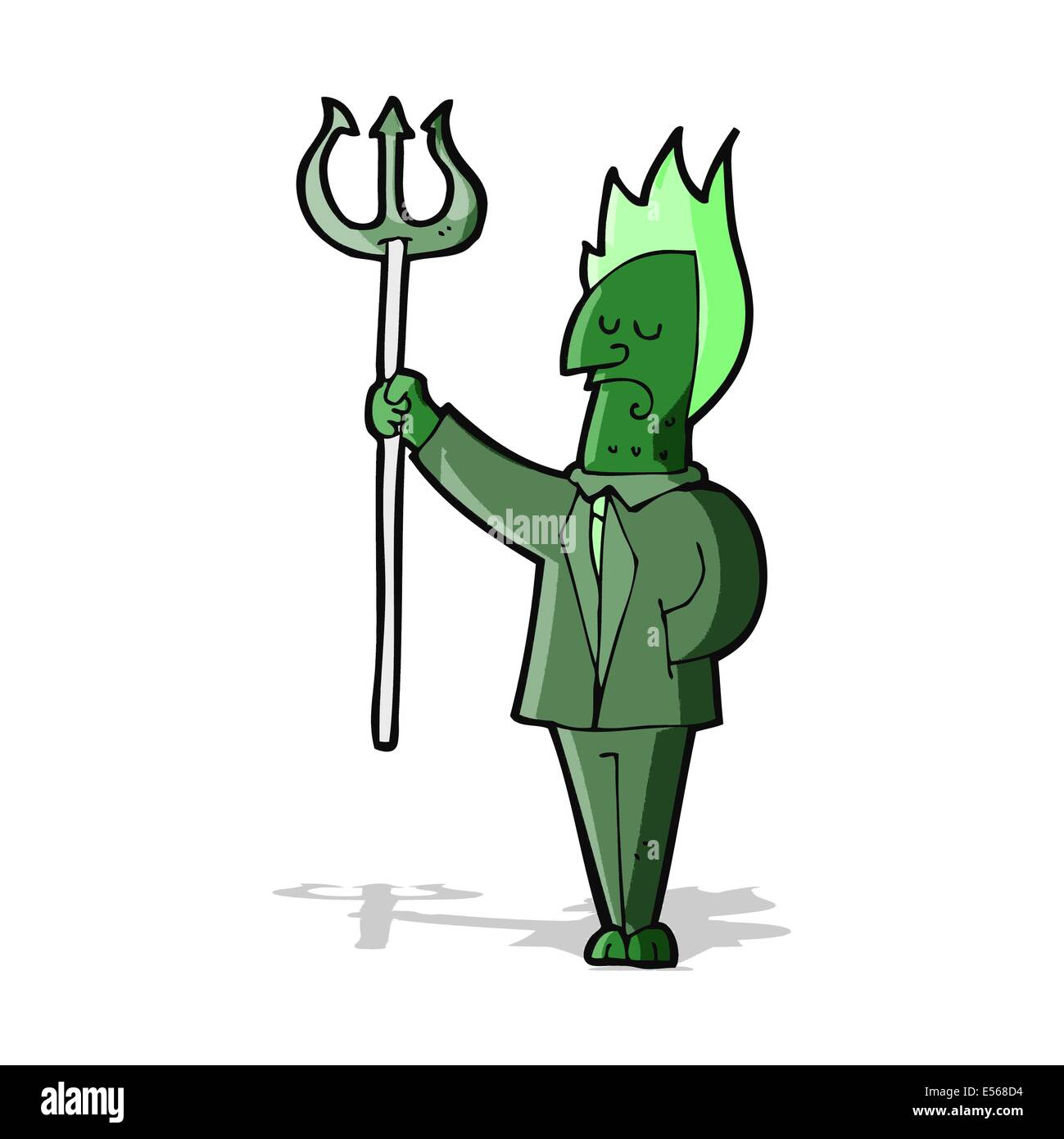 cartoon devil with pitchfork Stock Vector Image & Art - Alamy