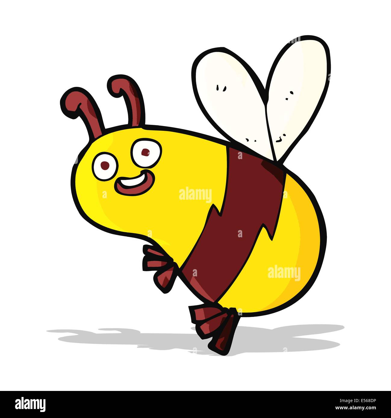 funny cartoon bee Stock Vector Image & Art - Alamy