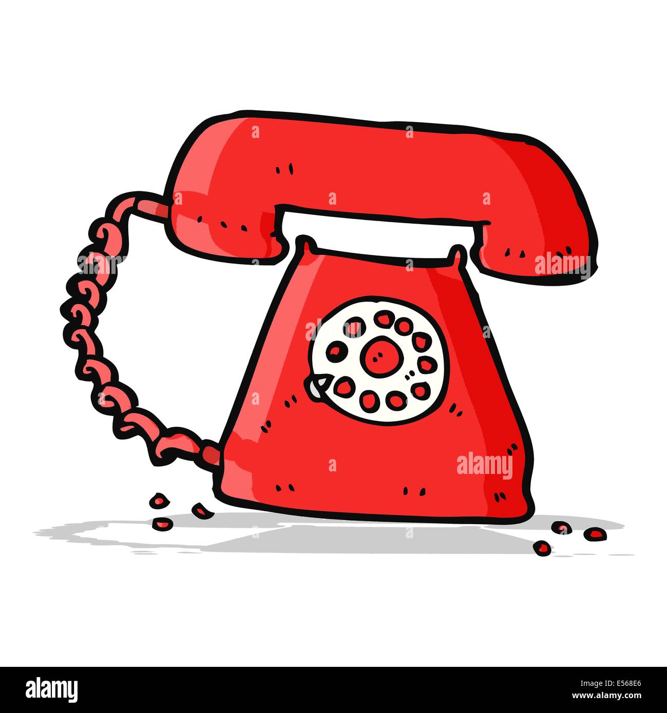 cartoon retro telephone Stock Vector Image & Art - Alamy
