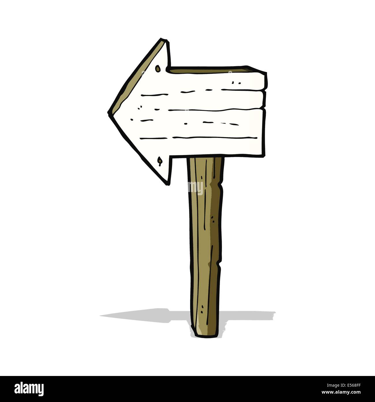 cartoon sign post Stock Vector Image & Art - Alamy
