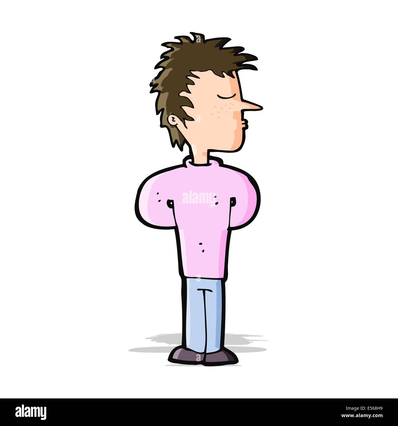 Cartoon Man Ignoring High Resolution Stock Photography and Images - Alamy