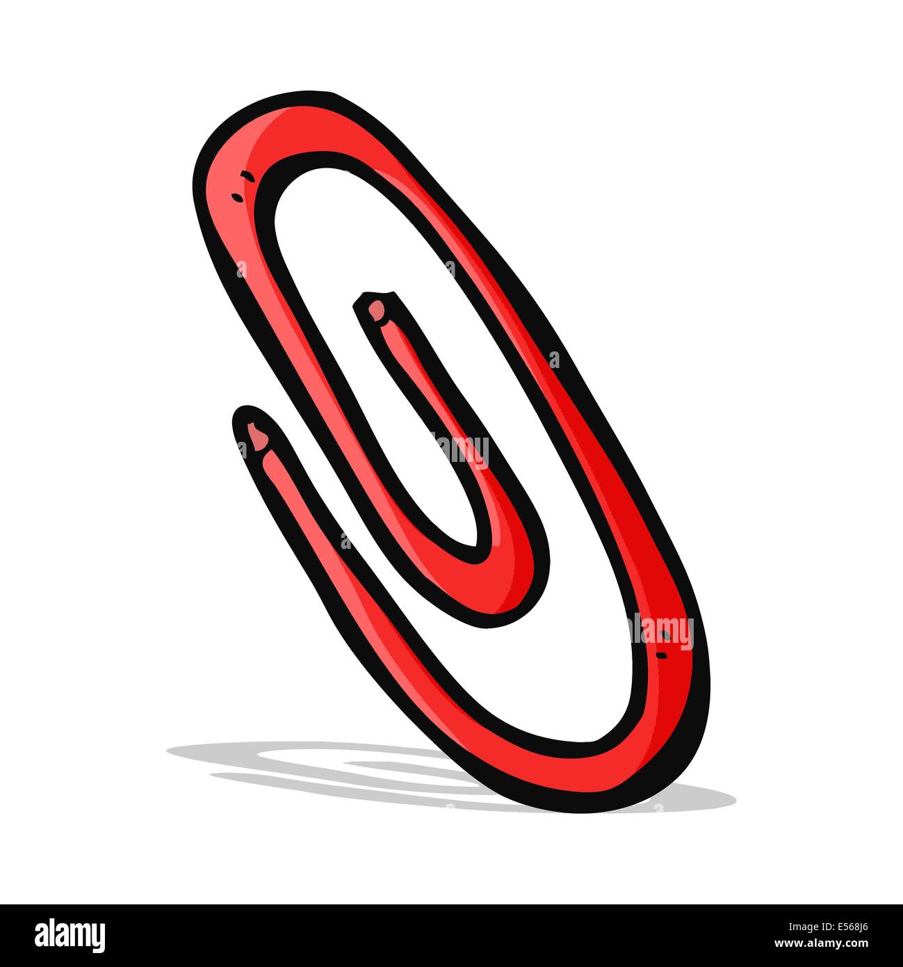 cartoon red paperclip Stock Vector Image & Art - Alamy