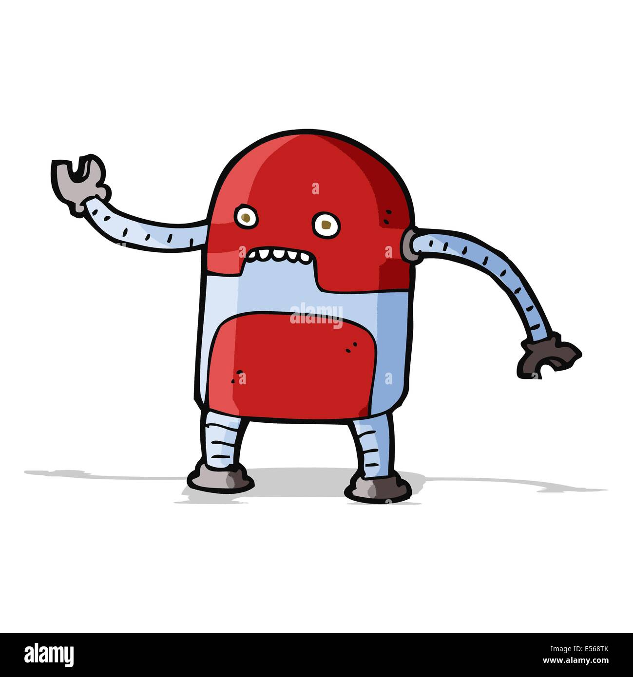 funny cartoon robot Stock Vector Image & Art - Alamy