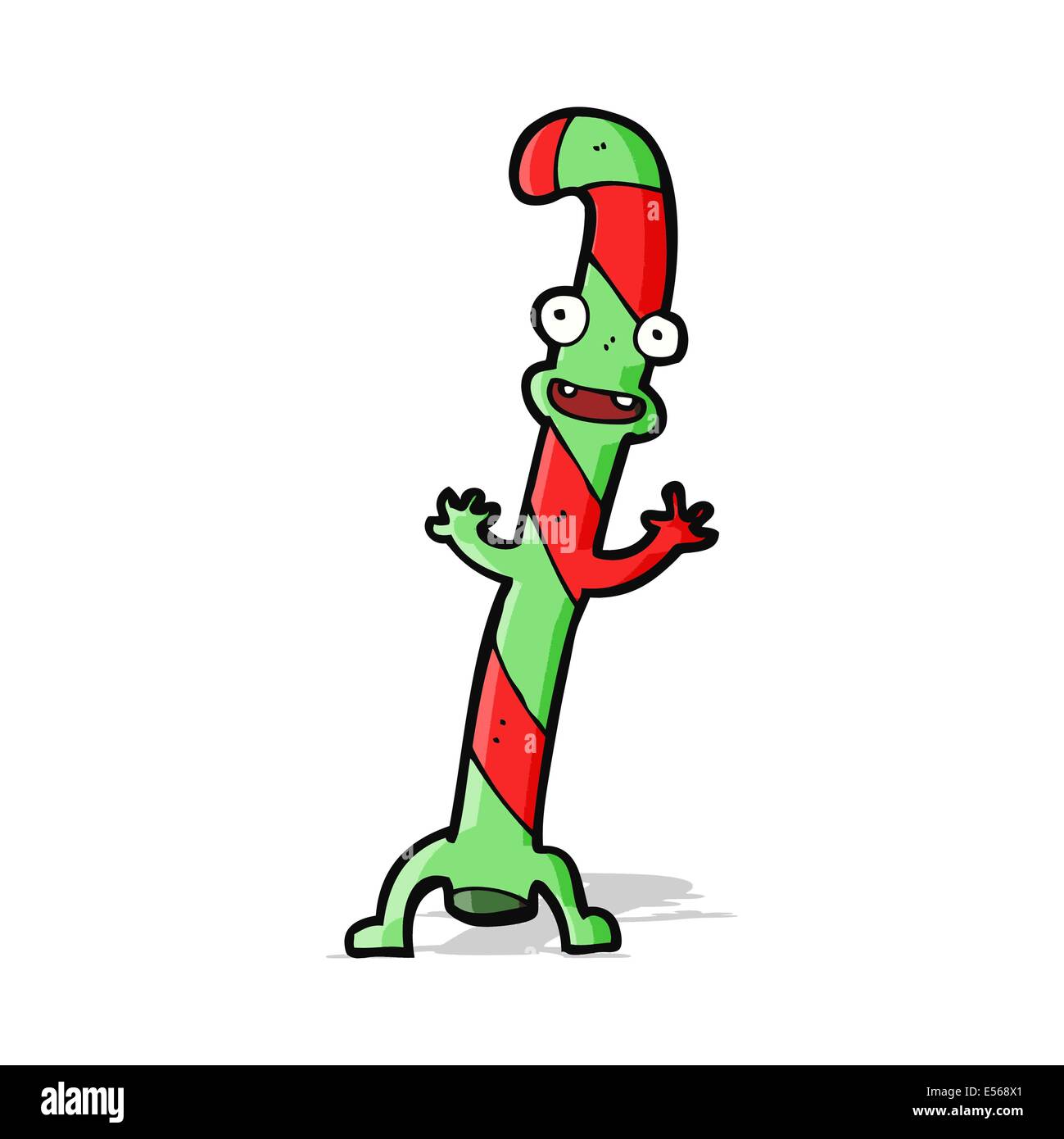 cartoon dancing christmas candy cane Stock Vector Image & Art - Alamy