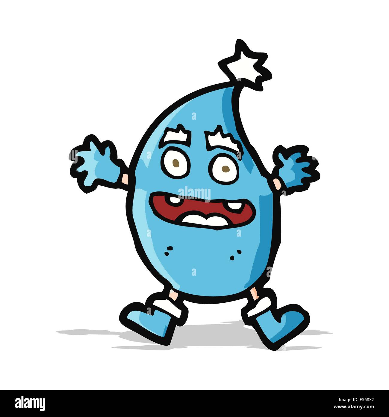 cartoon funny water drop creature Stock Vector Image & Art - Alamy