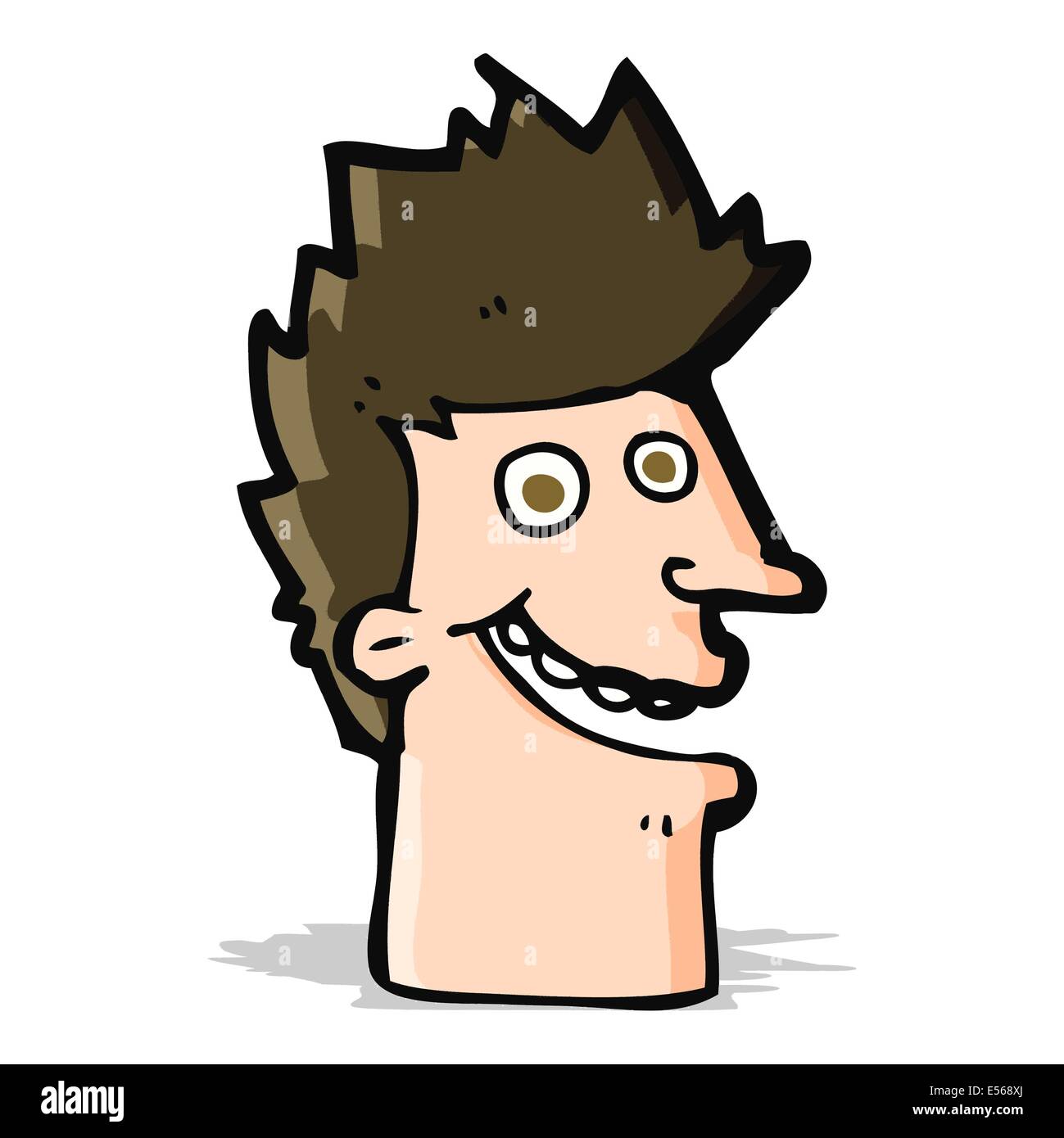 cartoon happy man face Stock Vector Image & Art - Alamy