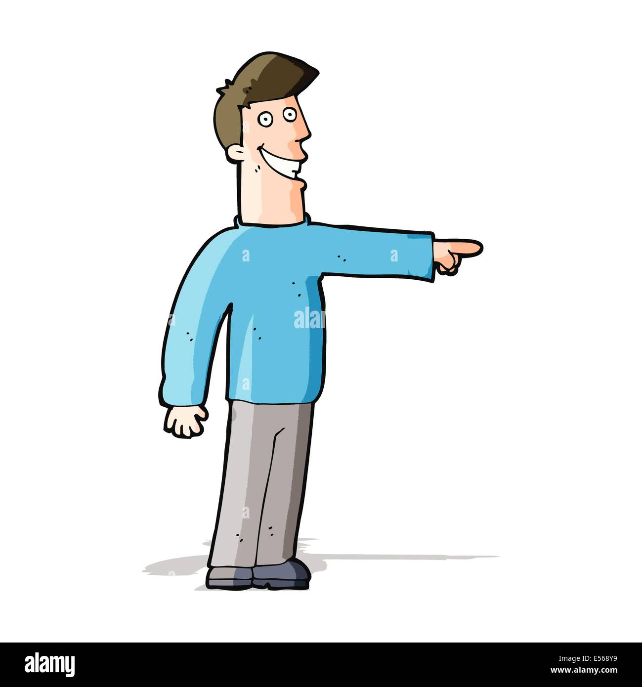 cartoon pointing man Stock Vector Image & Art - Alamy