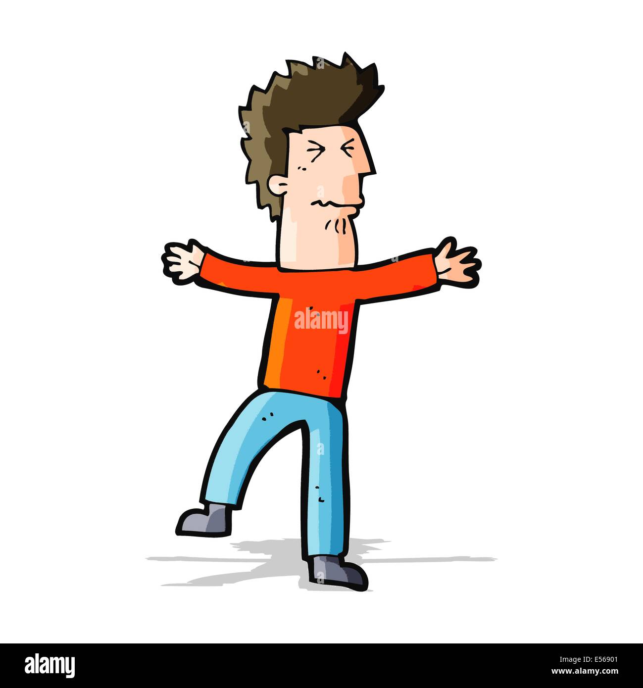 cartoon stressed man Stock Vector Image & Art - Alamy
