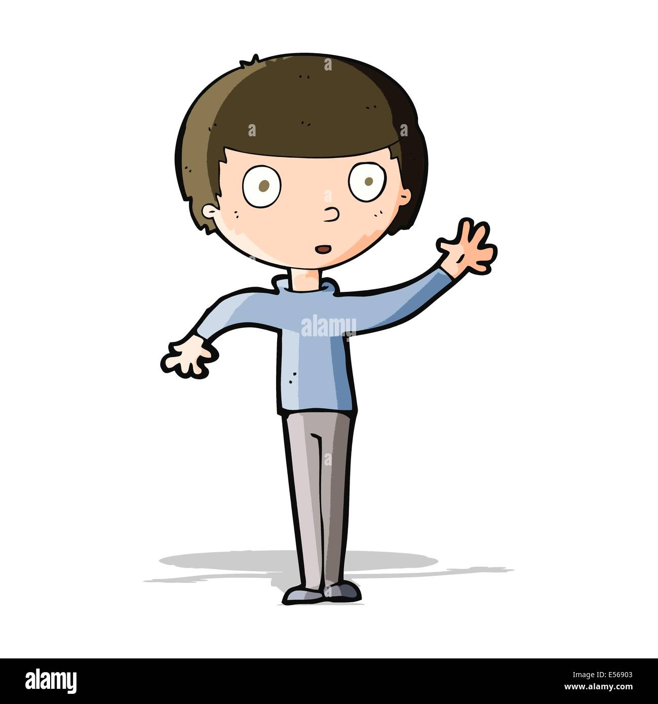 Cartoon boy staring Stock Vector Images - Alamy