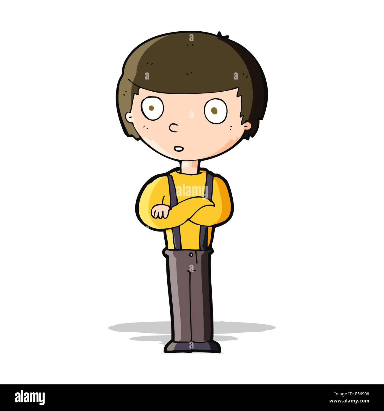 Cartoon boy staring Stock Vector Images - Alamy