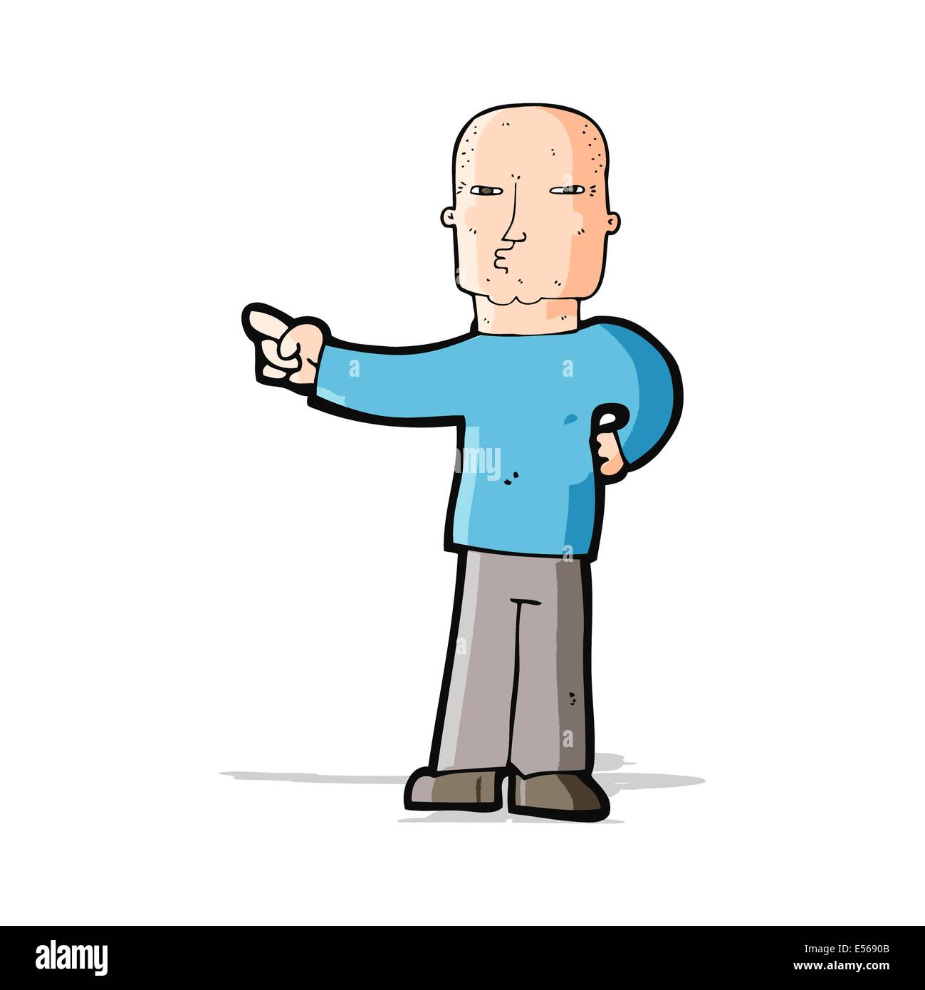 cartoon pointing man Stock Vector Image & Art - Alamy
