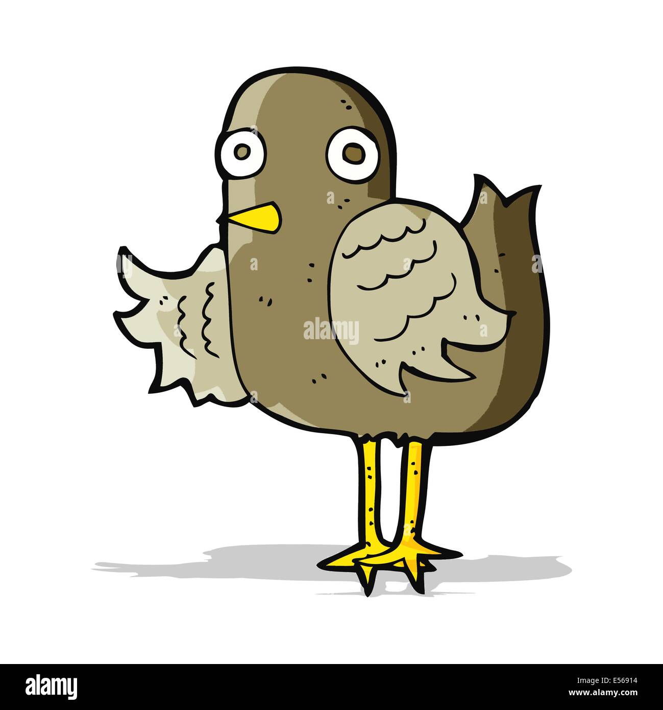 cartoon bird waving wing Stock Vector Image & Art - Alamy