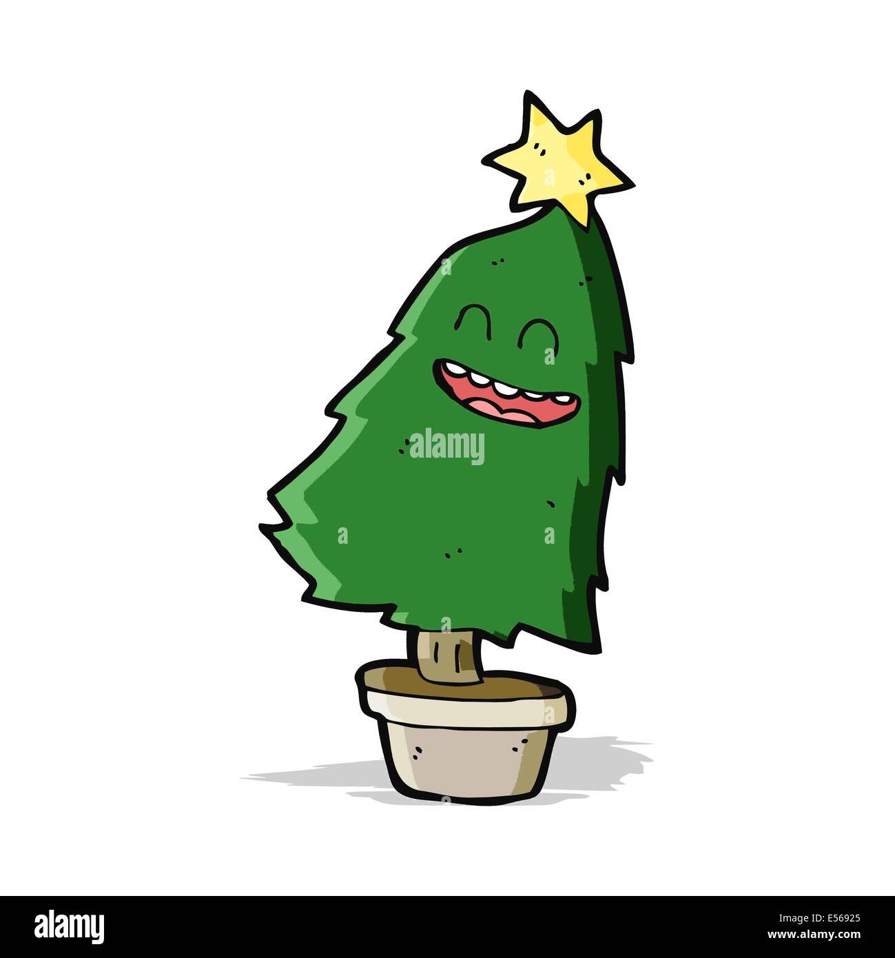 cartoon dancing christmas tree Stock Vector Image & Art - Alamy
