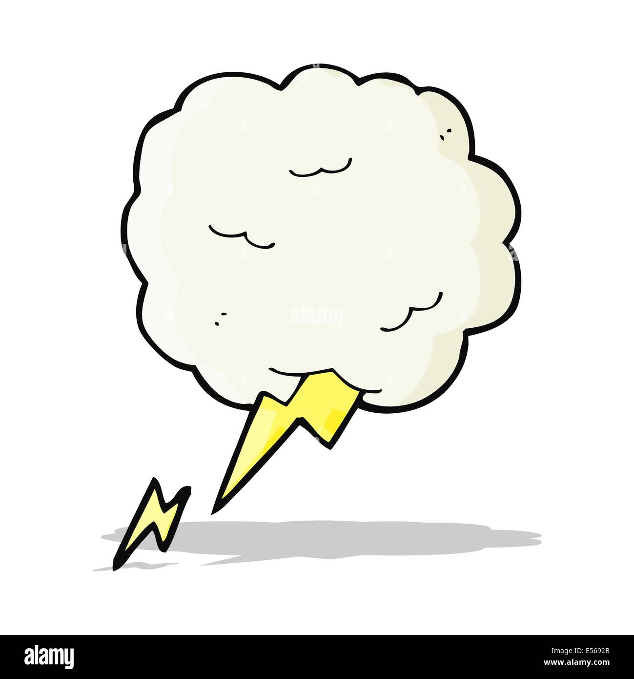 cartoon thundercloud symbol Stock Vector Image & Art - Alamy