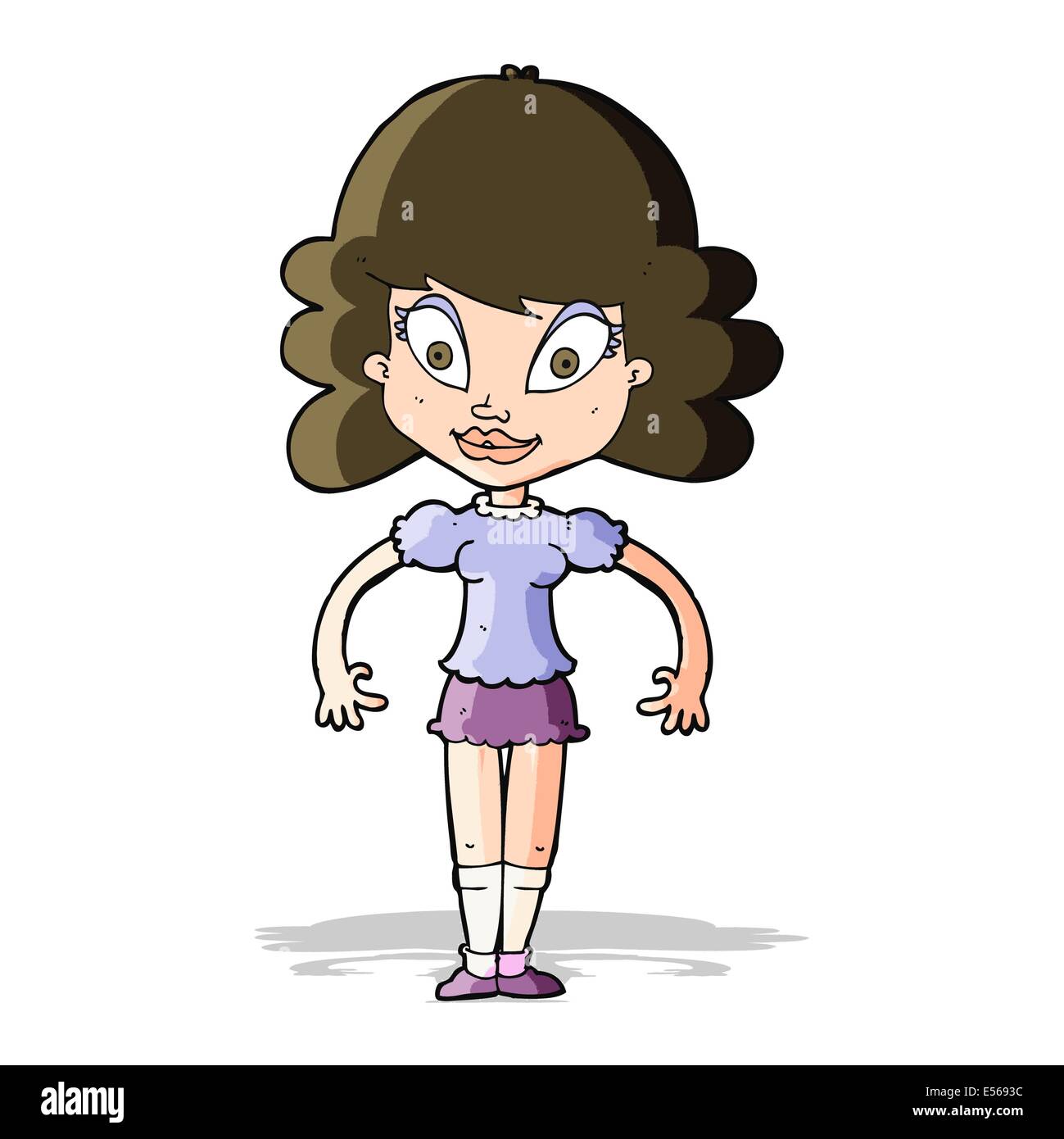 cartoon pretty woman Stock Vector Image & Art - Alamy