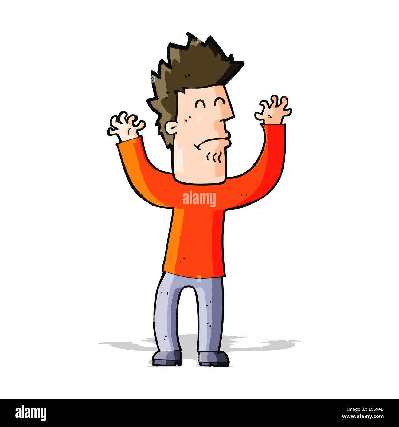 cartoon stressed man Stock Vector Image & Art - Alamy