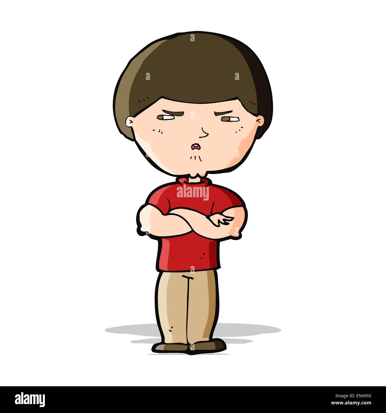 cartoon grumpy man Stock Vector Image & Art - Alamy