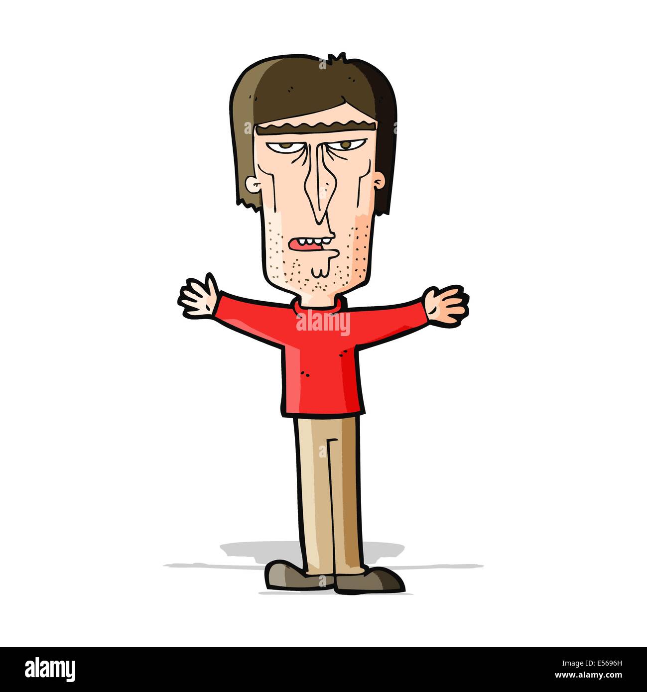 cartoon angry man Stock Vector Image & Art - Alamy