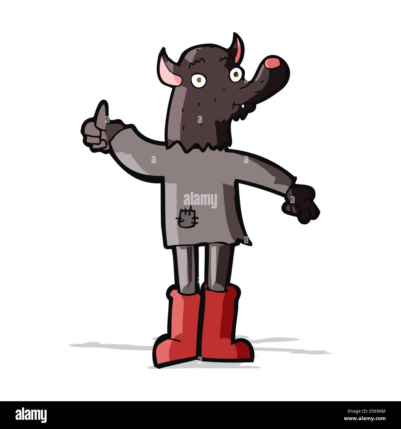 cartoon funny werewolf Stock Vector Image & Art - Alamy