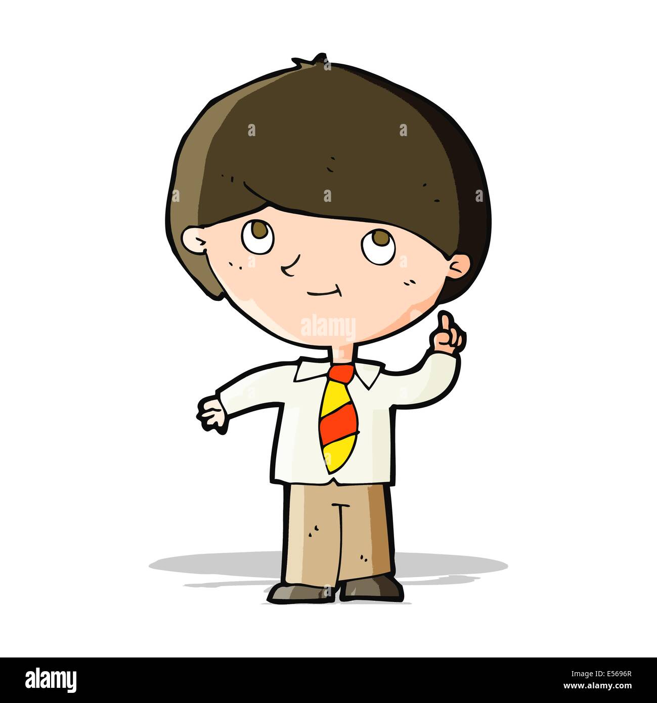 cartoon boy with idea Stock Vector Image & Art - Alamy