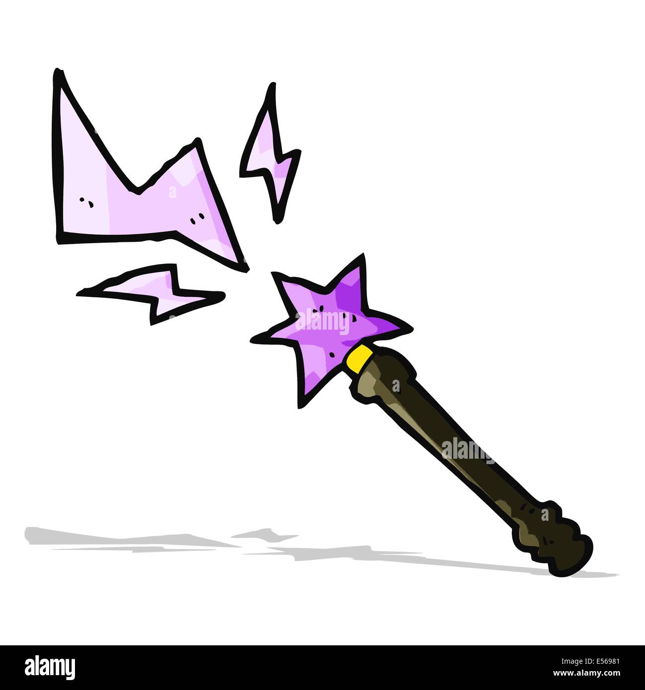 cartoon magic wand casting spell Stock Vector Image & Art - Alamy