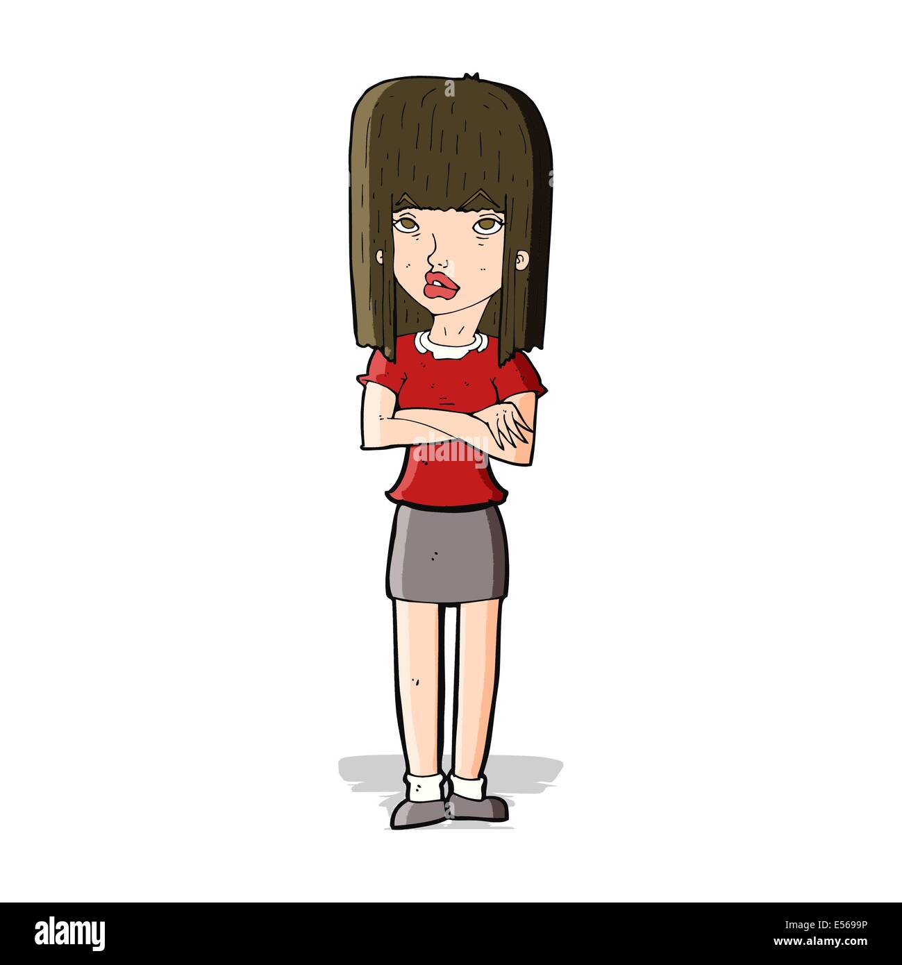cartoon woman standing Stock Vector Image & Art - Alamy