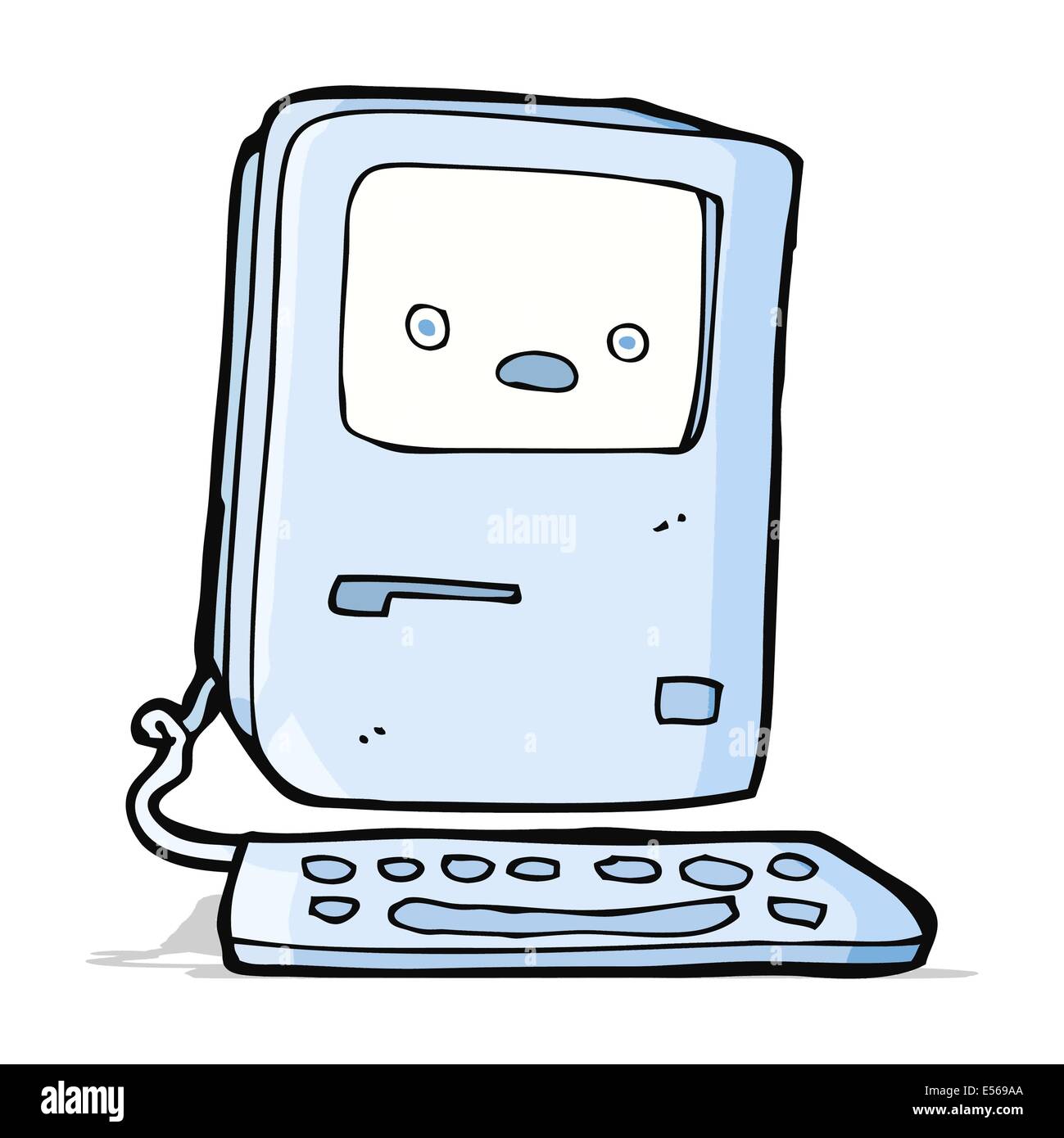 cartoon old computer Stock Vector Image & Art - Alamy