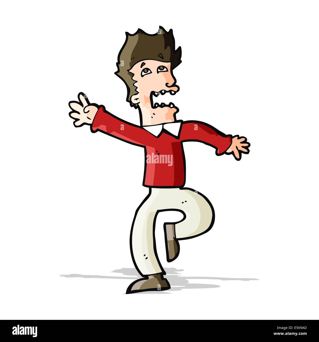 Cartoon man panicking hi-res stock photography and images - Alamy