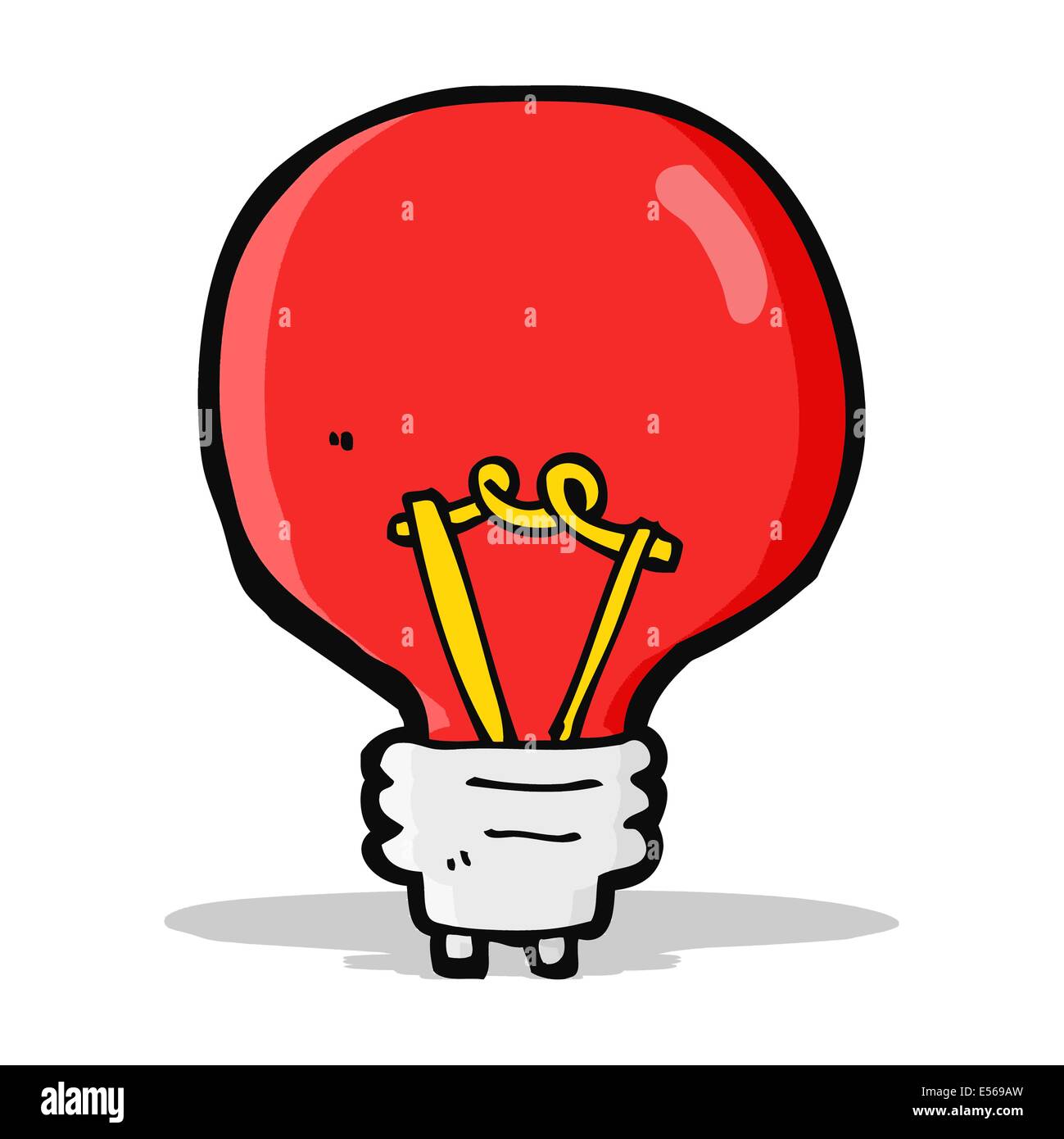 cartoon red light bulb Stock Vector Image & Art - Alamy