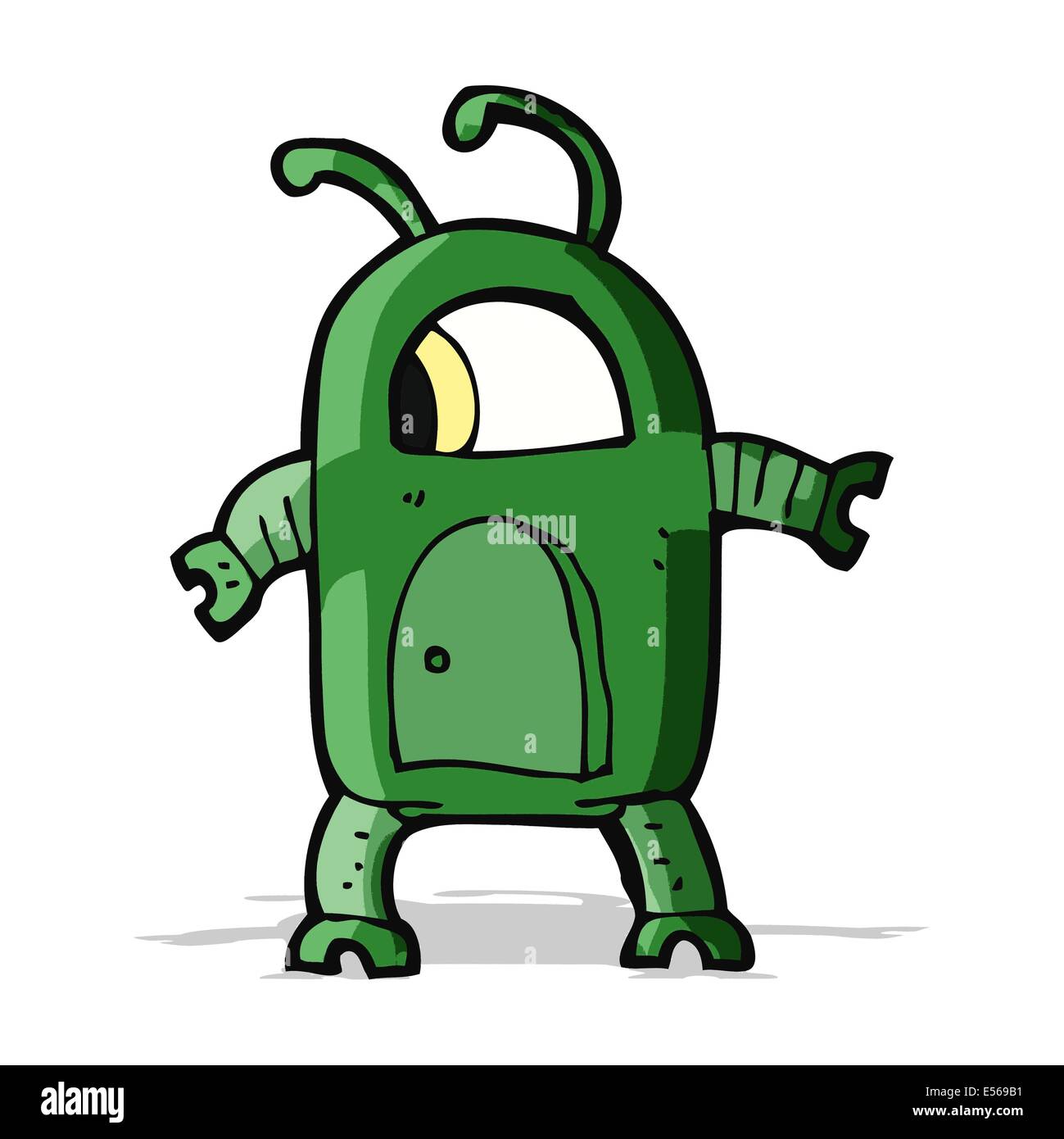 cartoon alien robot Stock Vector Image & Art - Alamy